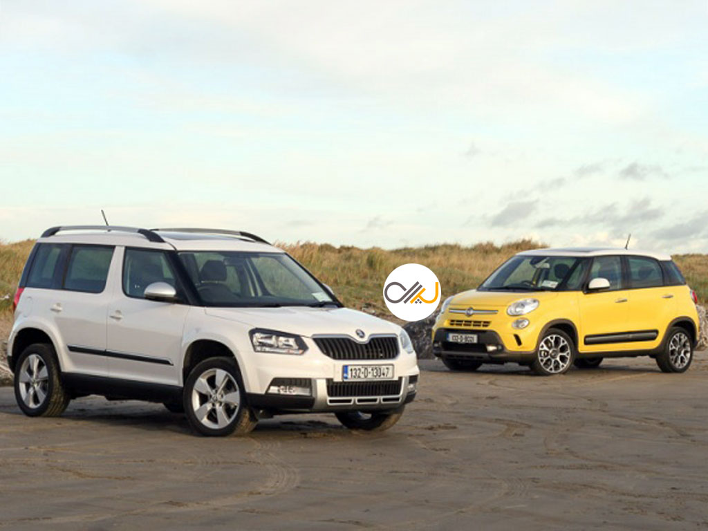 دوئل فیات 500L و اشکودا یتی - پدال