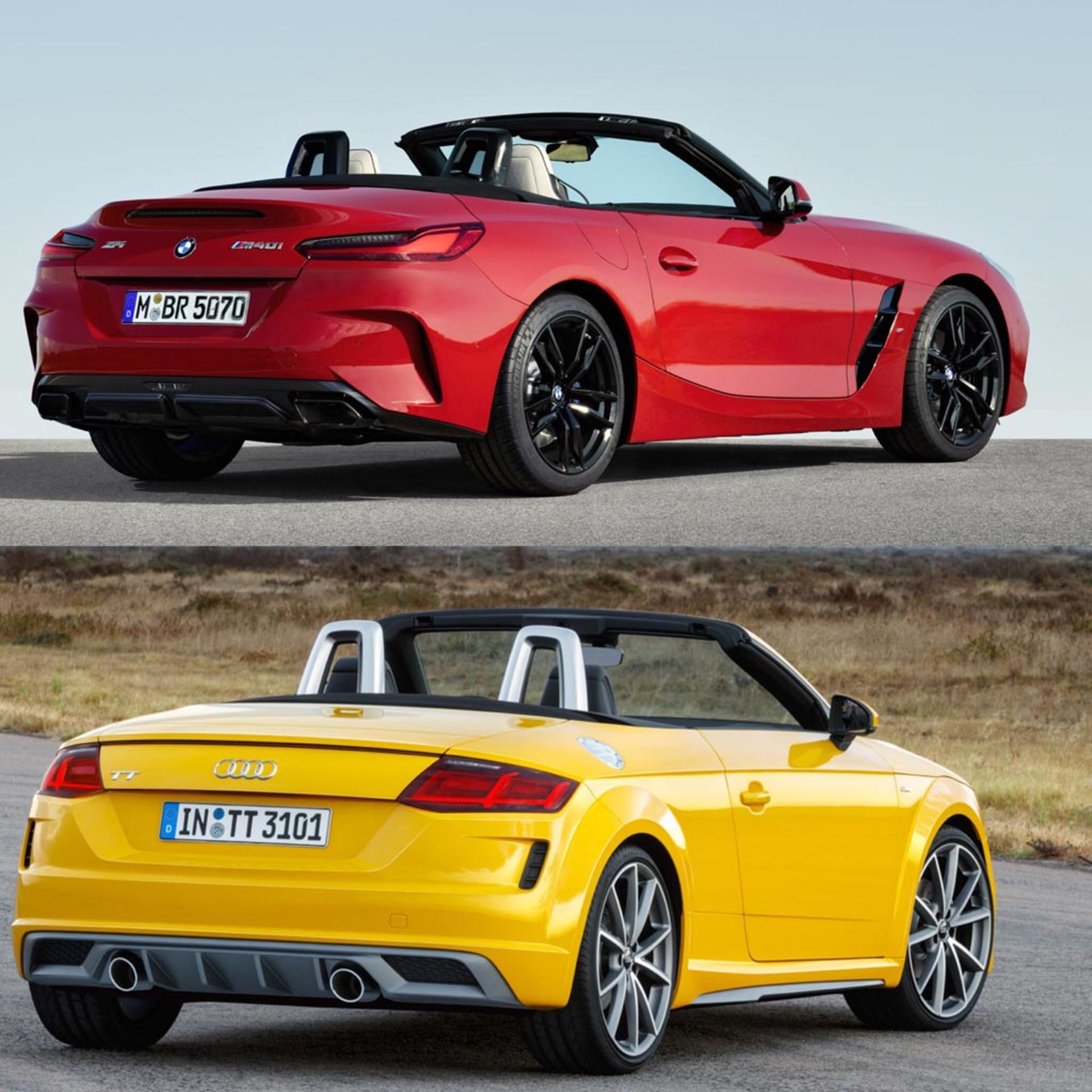 مقایسهٔ نسل جدید ب‌ام‌و Z4 با آئودی TT - پدال