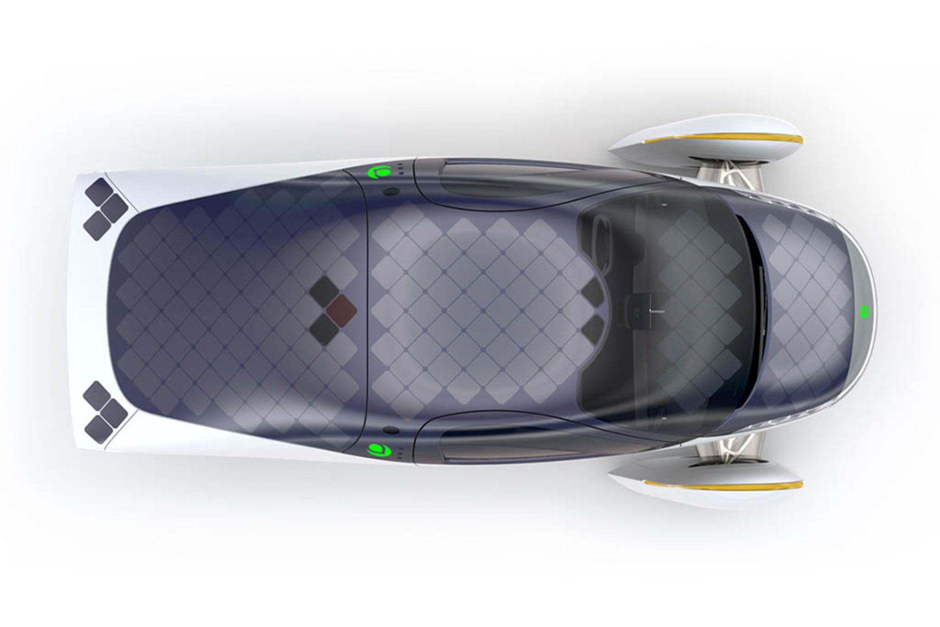 خودروی الکتریکی Aptera با پنل‌های خورشیدی - پدال