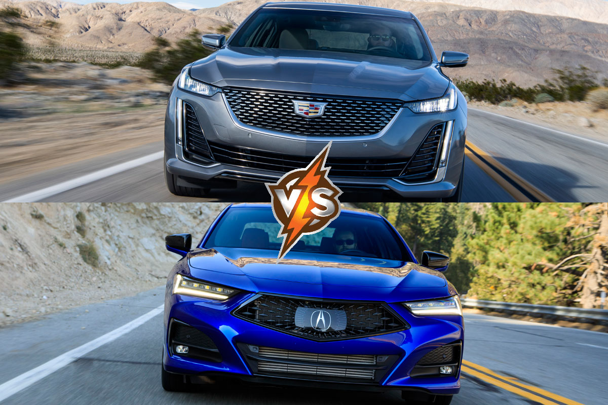 دوئل کادیلاک CT5 و آکورا TLX - پدال