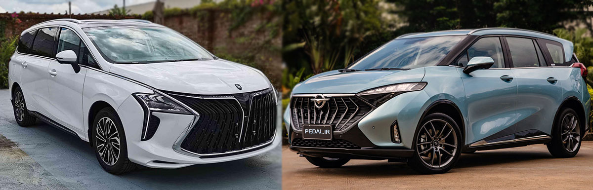 مقایسه هایما 7X و فردا M4 دو مینی ون جدید بازار ایران - پدال