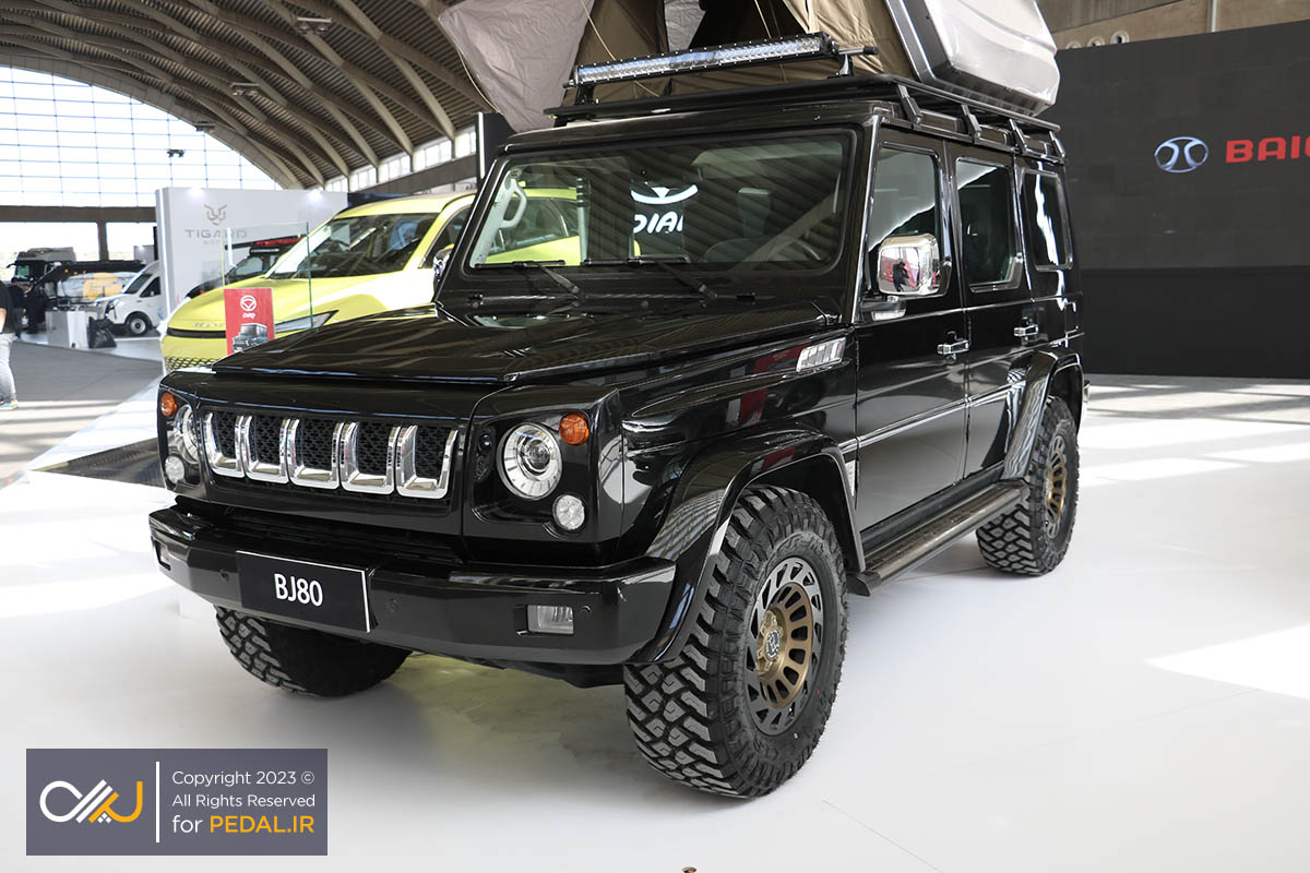 معرفی بایک BJ80 دیار خودرو، جی کلاس چینی در نمایشگاه خودرو تهران - پدال