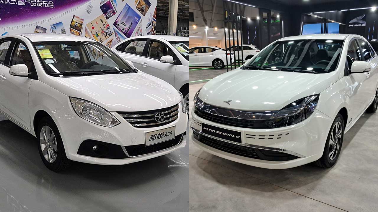 مقایسه کی ام سی ایگل با جک J4، کدام سدان کرمان موتور بهتر است؟ - پدال